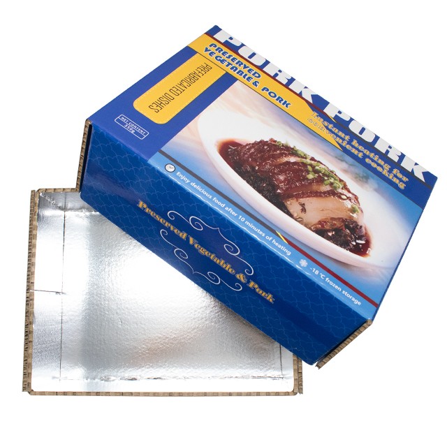 Paper insulation packaging box for meat products
